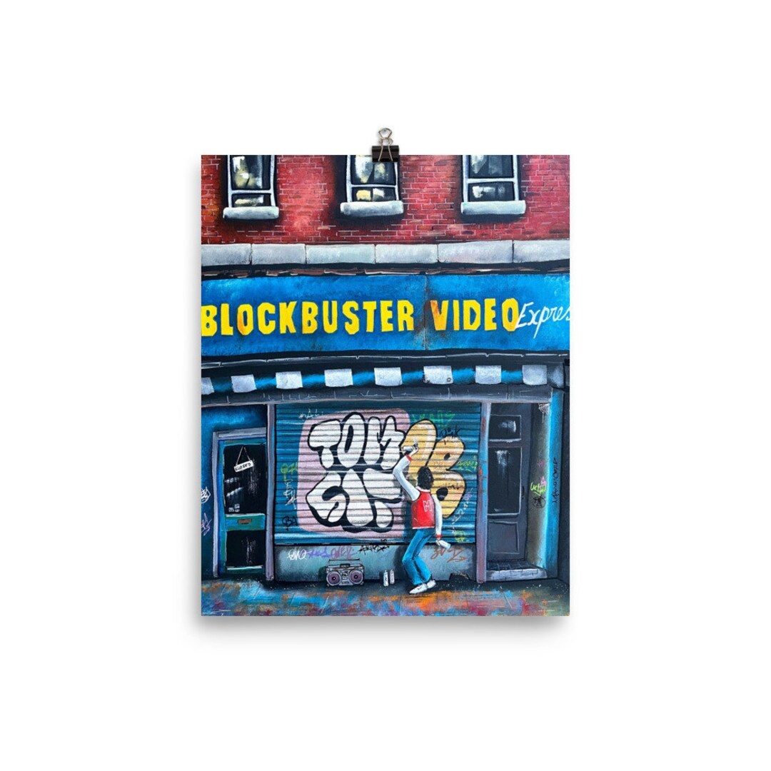 Blockbuster Video Store (print). Movie Rental Store. 80s Retro Art. - Etsy