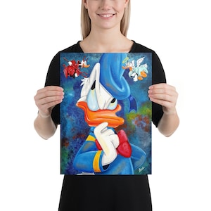 Donald Duck, Angel and Devil. (print) - Etsy