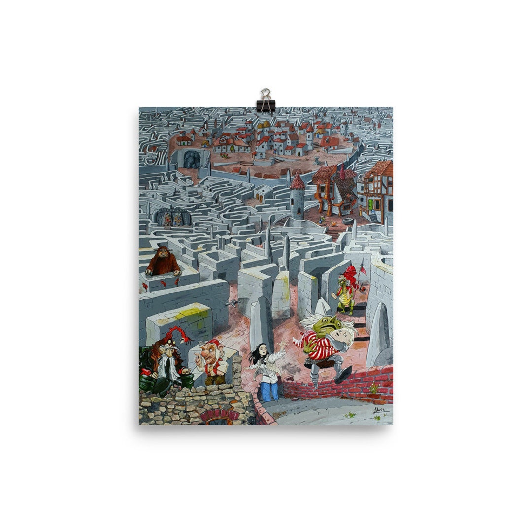 Labyrinth Print - Etsy