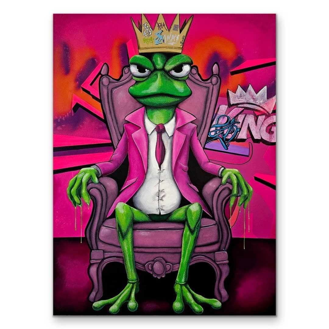 King Frog. Graffiti Artist. the King. - Etsy