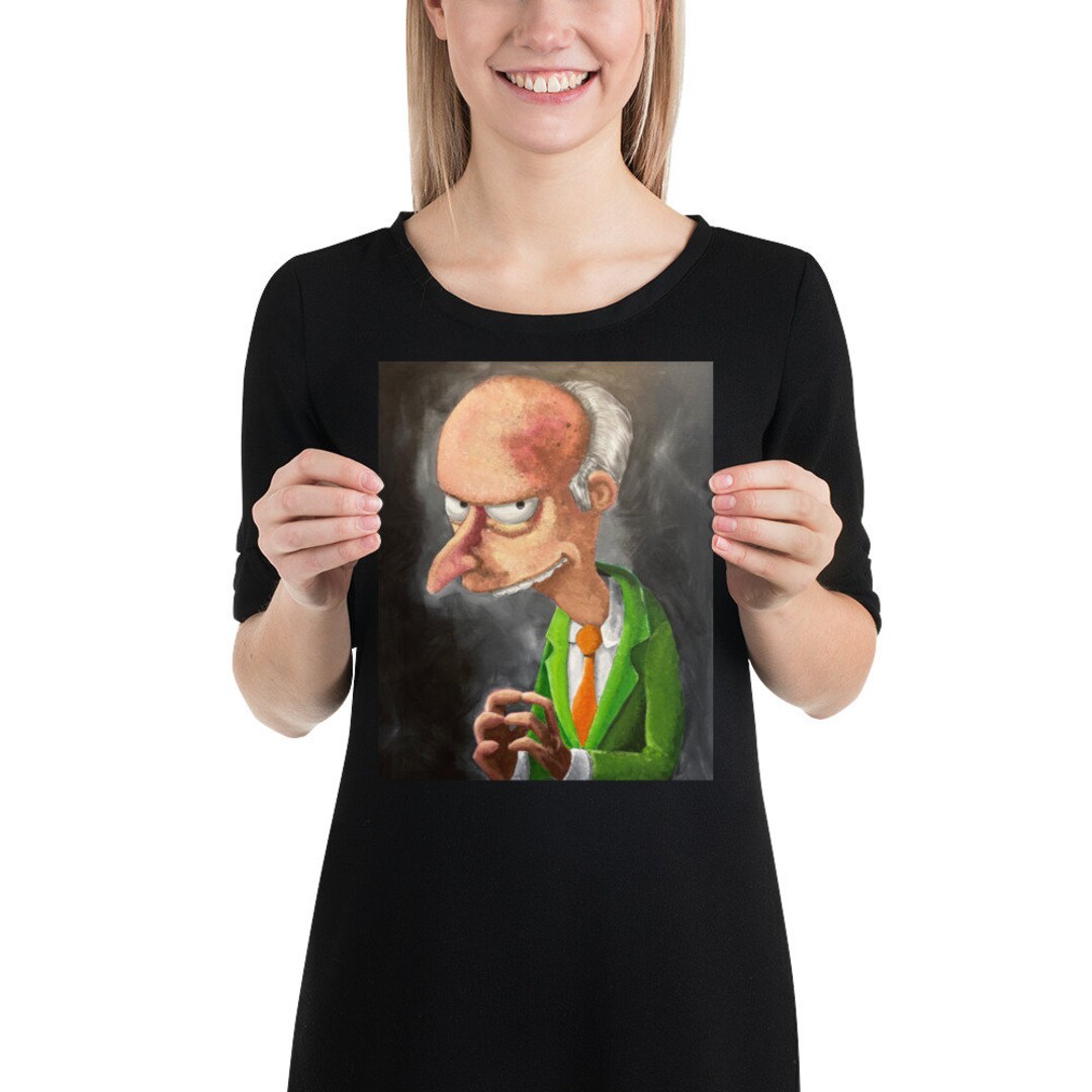 Mr Burns, (print) Excelent! the Simpsons - Etsy
