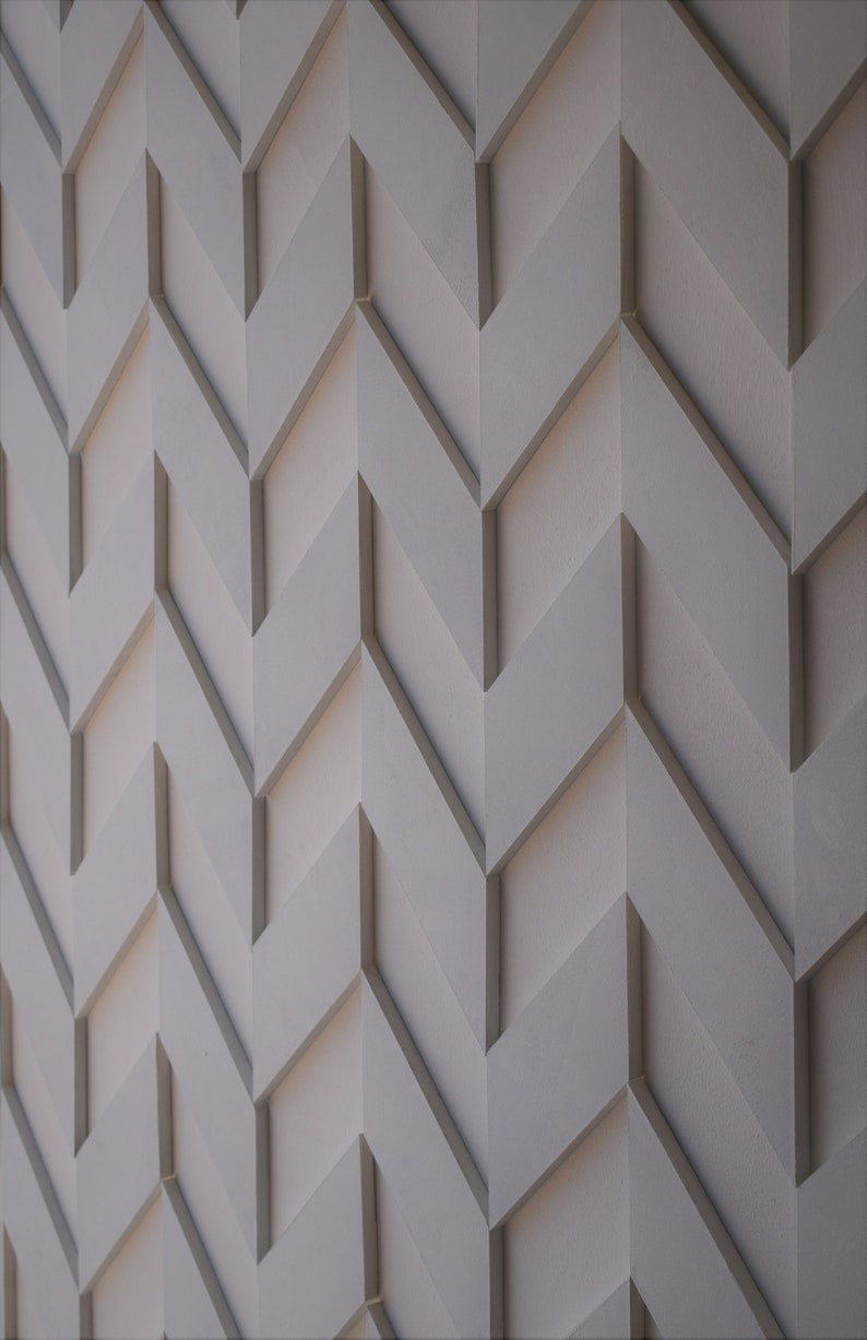 Contemporary 3D Geometric Feature Wall Tiles. 9mm Thick Moisture ...
