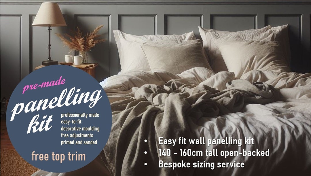 Complete Decorative Wall Panelling Kit Easy-fit Kit Pre-made, NO ...