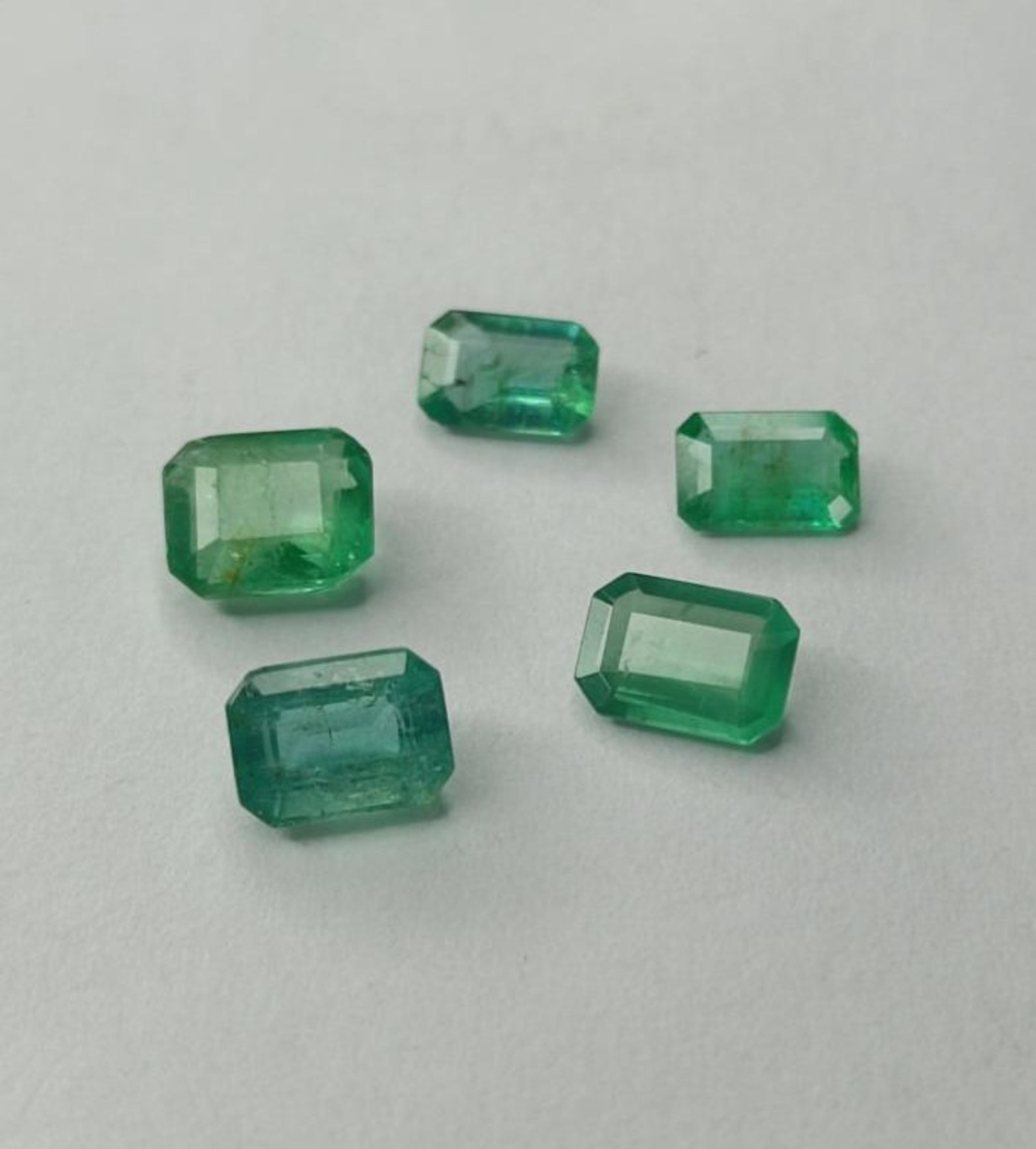 Faceted Natural Emerald Octagon Loose Stone, Natural Emerald Octagon ...