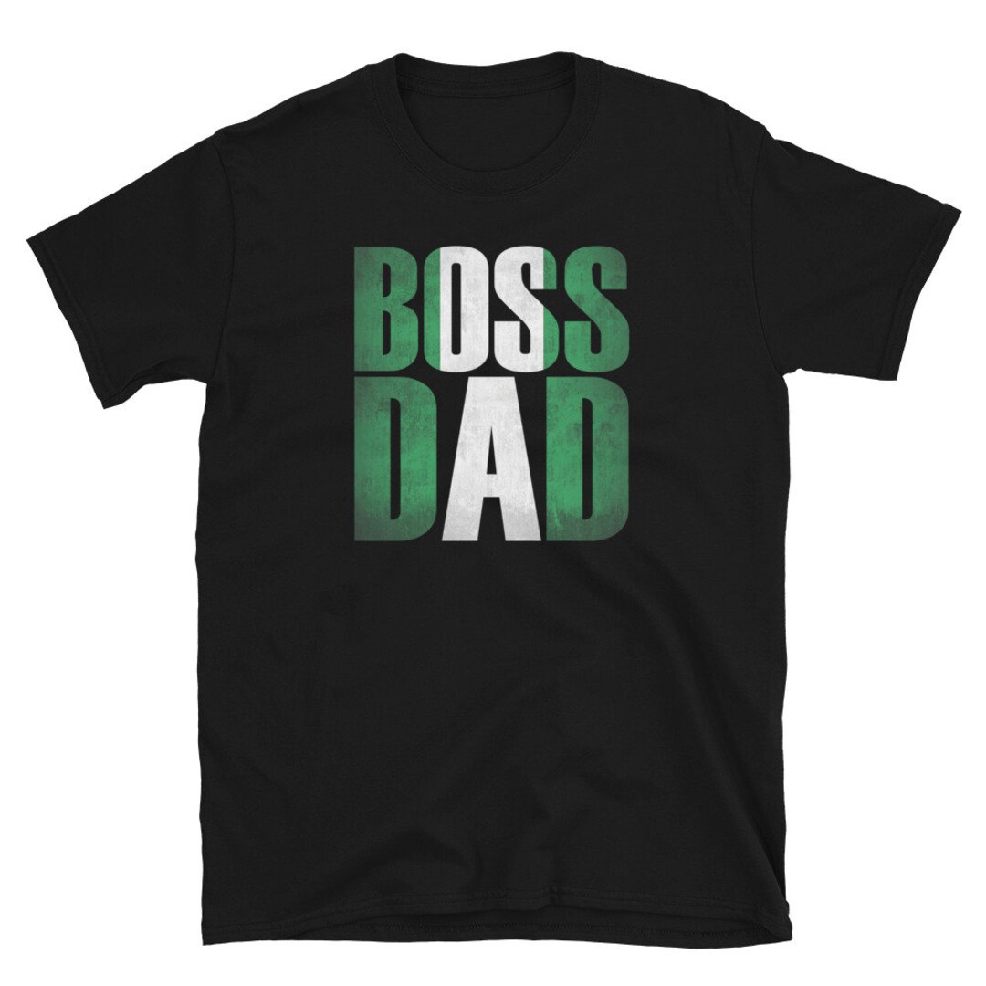 Nigeria Flag Shirt, Boss Dad, Funny Nigerian Unisex T-shirt - Etsy