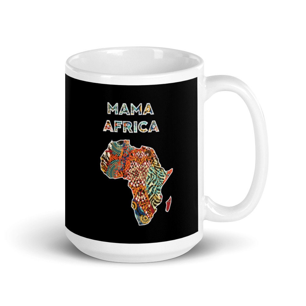Mama Africa Mug, Africa Map Mug, African Pattern, Black Pride Mug - Etsy UK