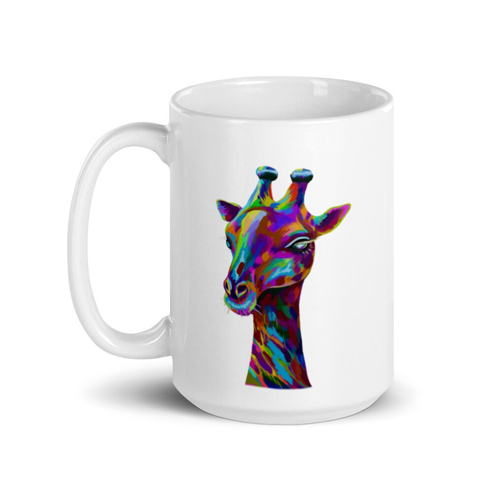 Colorful Giraffe Mug, African Giraffe Animal Mug - Etsy UK