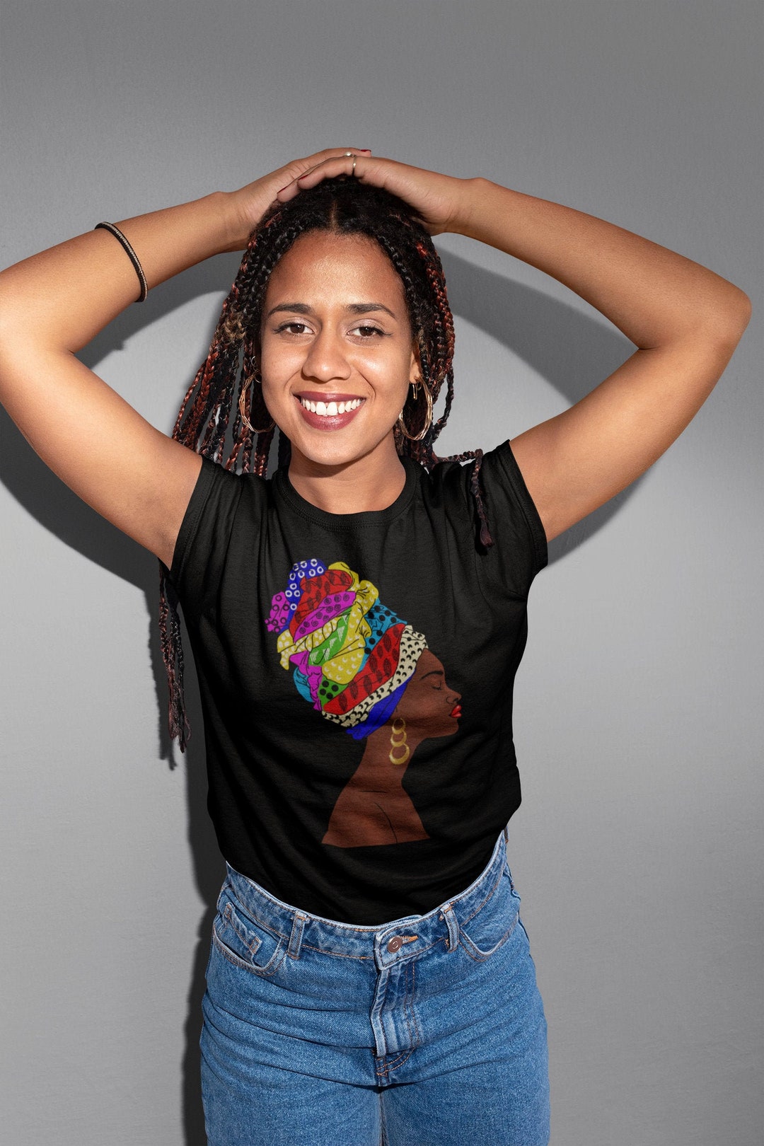 Beautiful Afro Woman Shirt, African Pattern, Love Africa T-shirt - Etsy