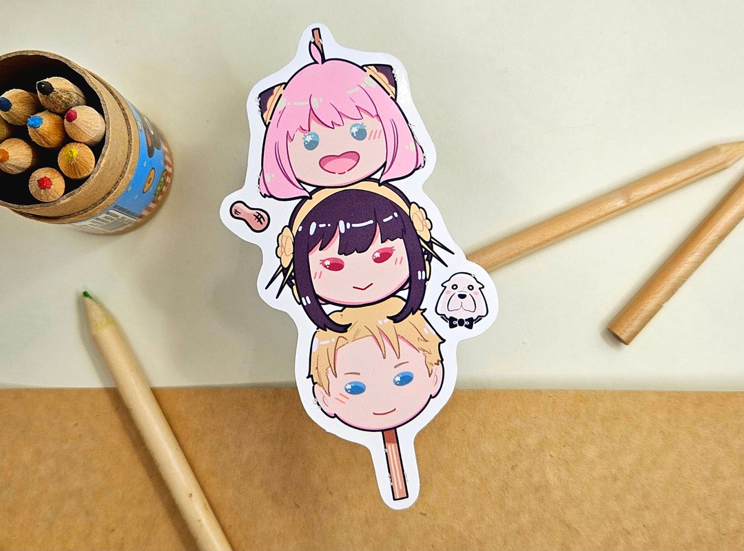 SPY X Dango FAMILY cute Die Cut Sticker - Etsy