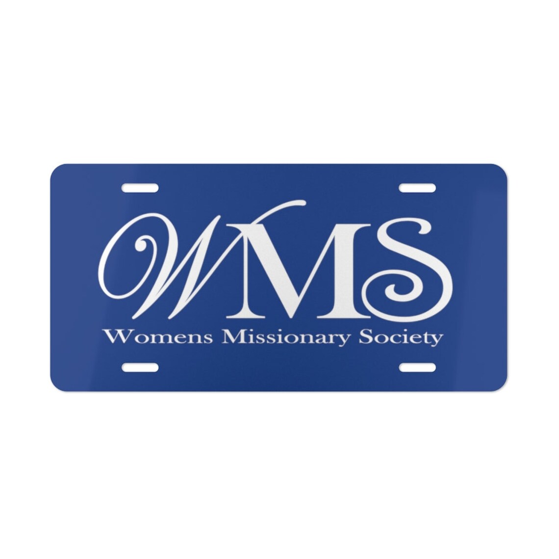 Beautiful Bold and Blue Aluminum License Plate Celebrate the Womens ...