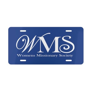 Beautiful Bold and Blue Aluminum License Plate Celebrate the Womens ...