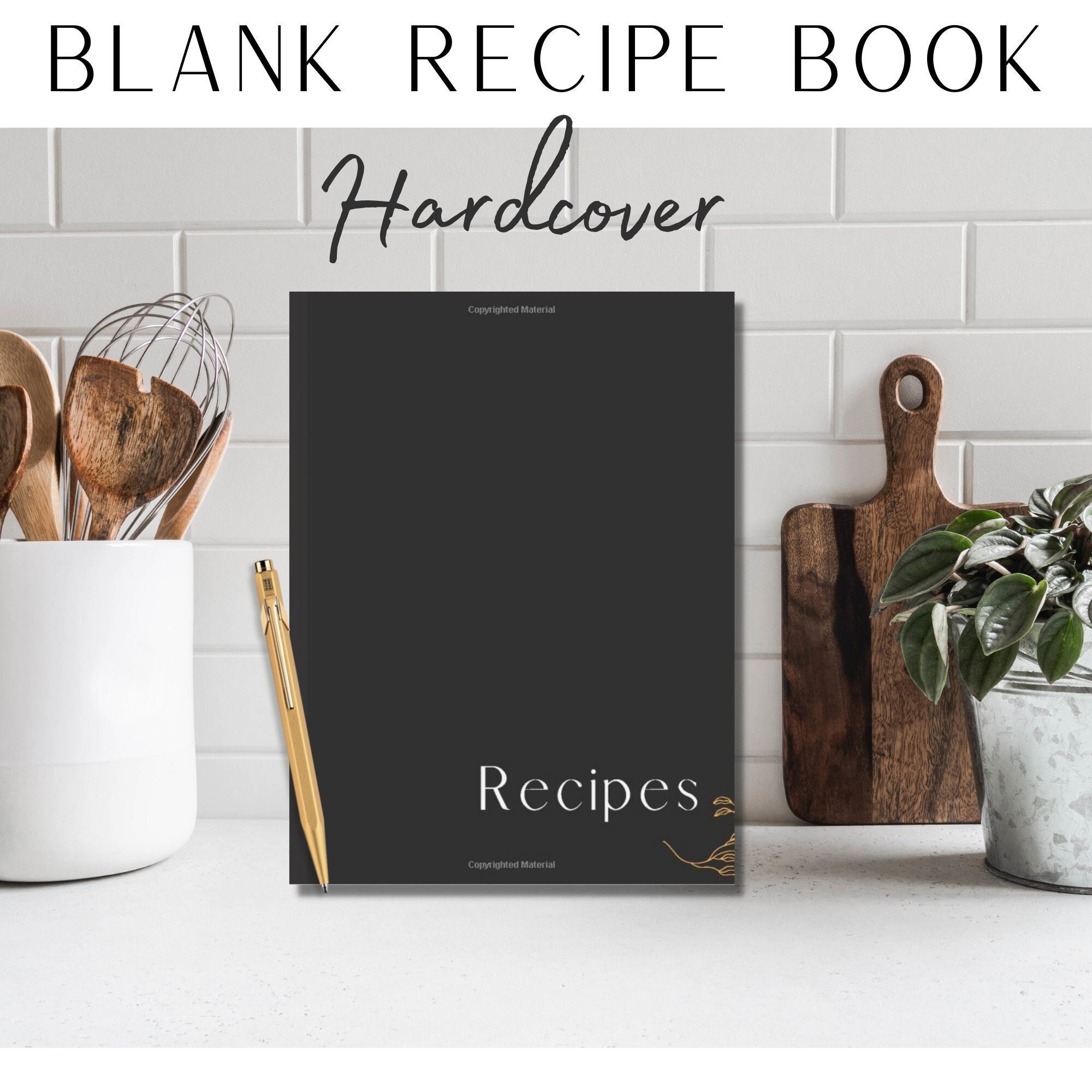 Blank Cookbook Cover Design