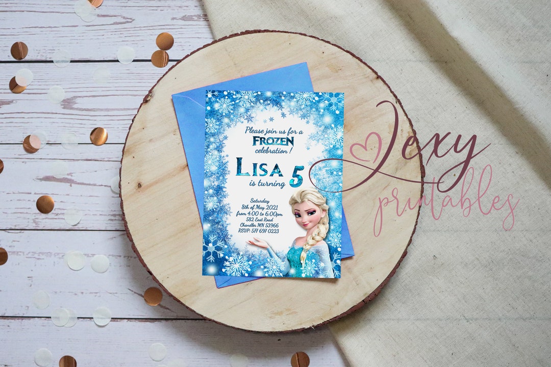 Frozen - Printable Frozen Birthday Party Invitation - Etsy