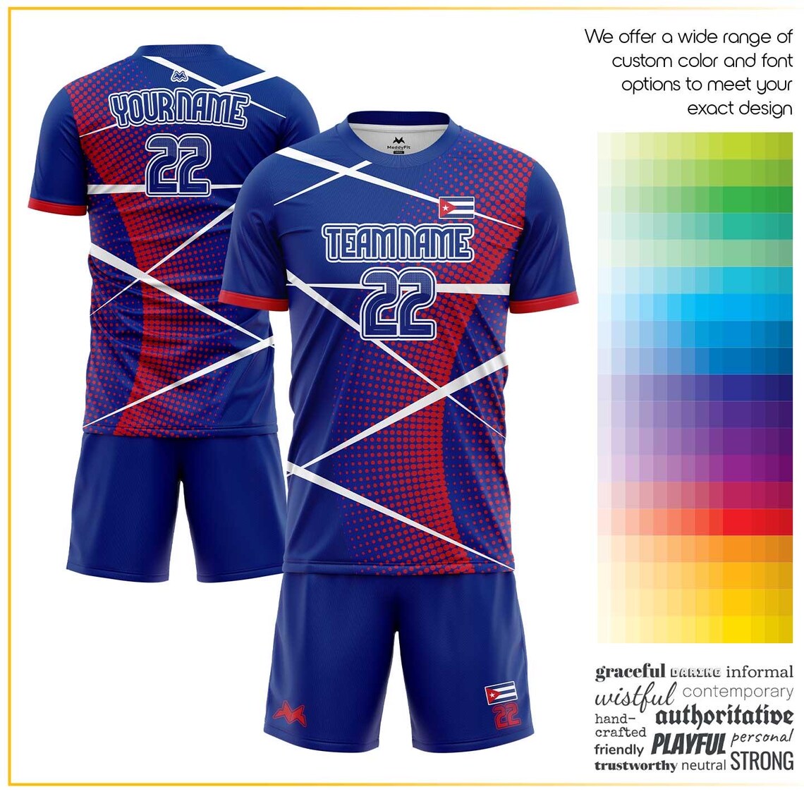 Personalized Adult Soccer Uniform With Your Name and Number-football ...
