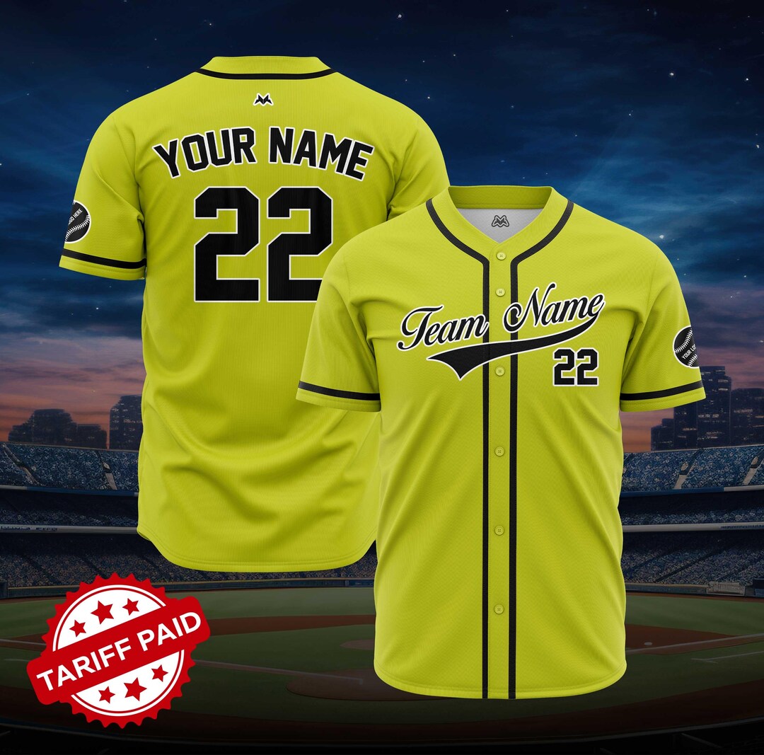 Personalized Team Name & Number Baseball Jersey- Family Matching ...