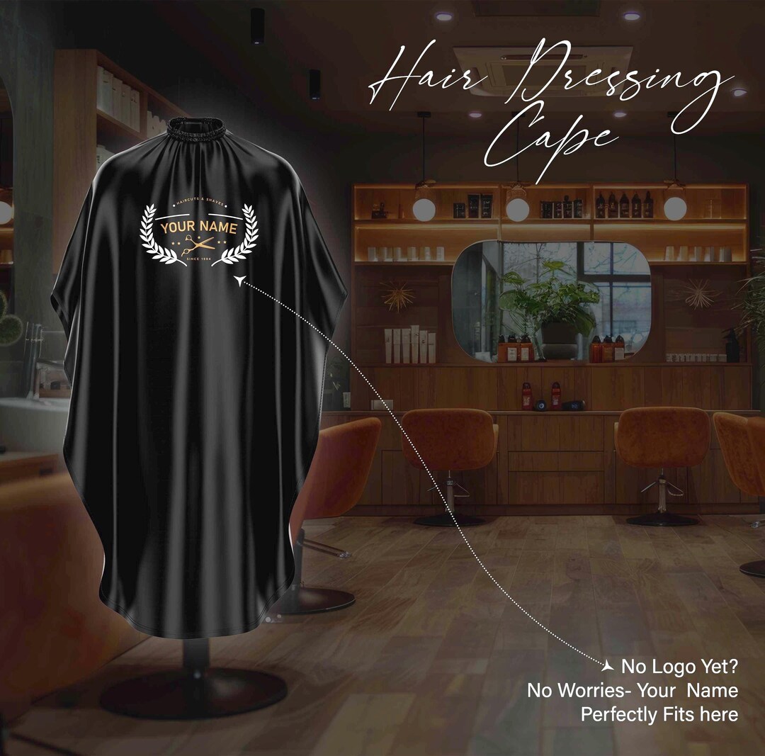 Personalized Barber Cape: Water/chemical Resistant, Salon Quality - Etsy