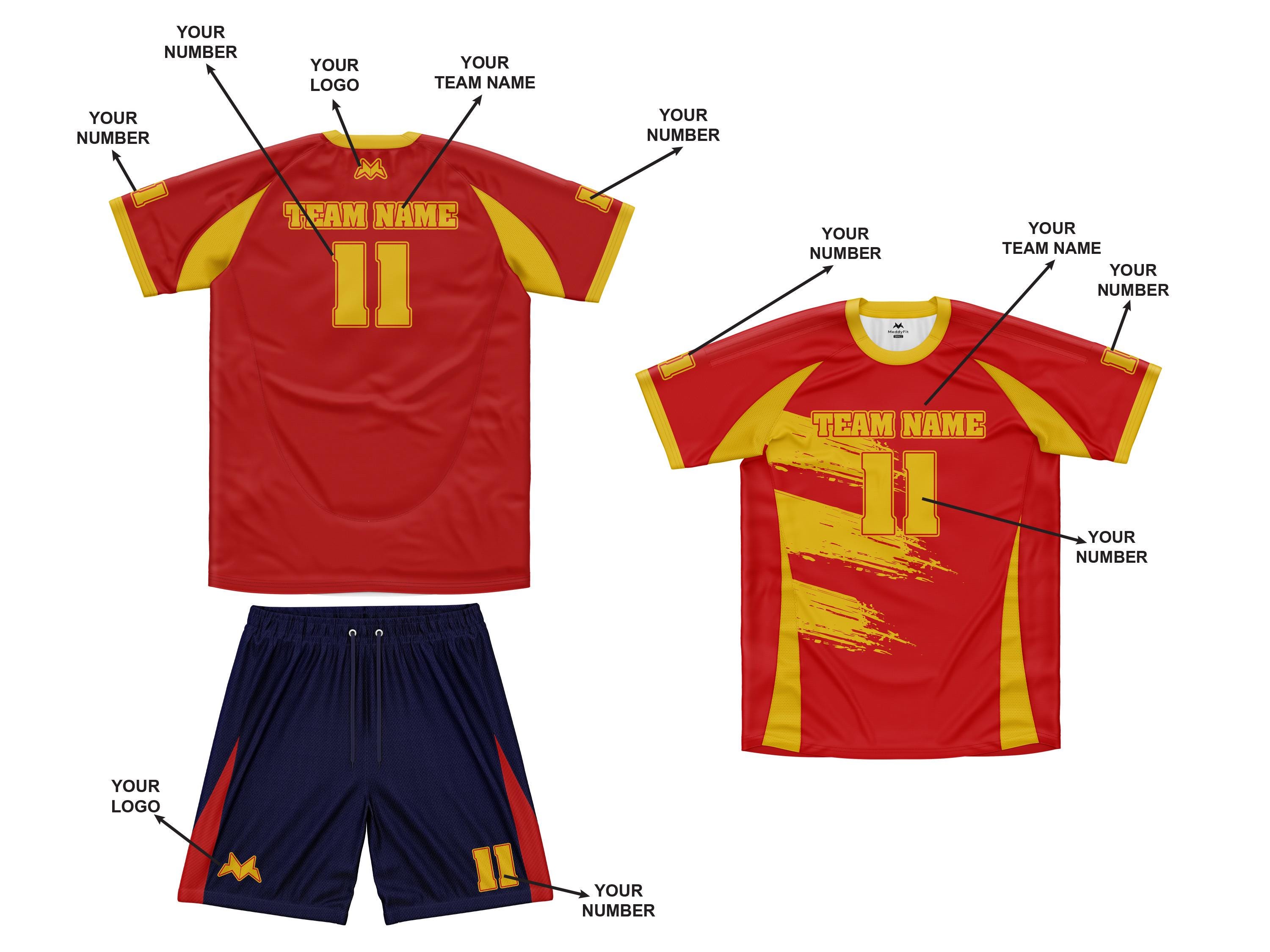 Custom Spain Soccer Jersey Set: Personalized Name & Number - Etsy