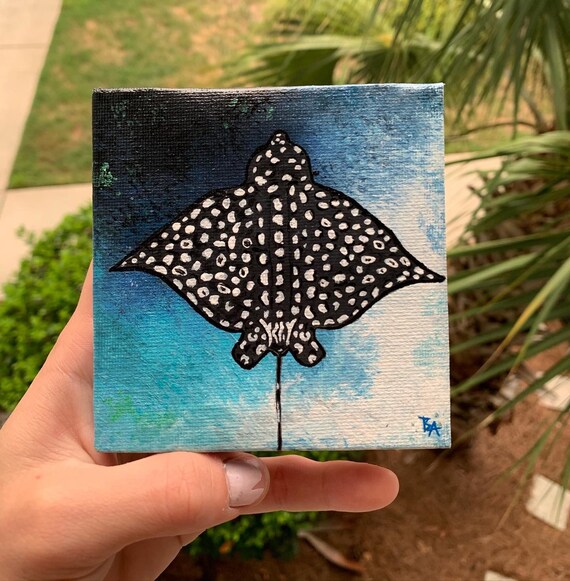 Original Spotted Eagle Ray Painting - Etsy