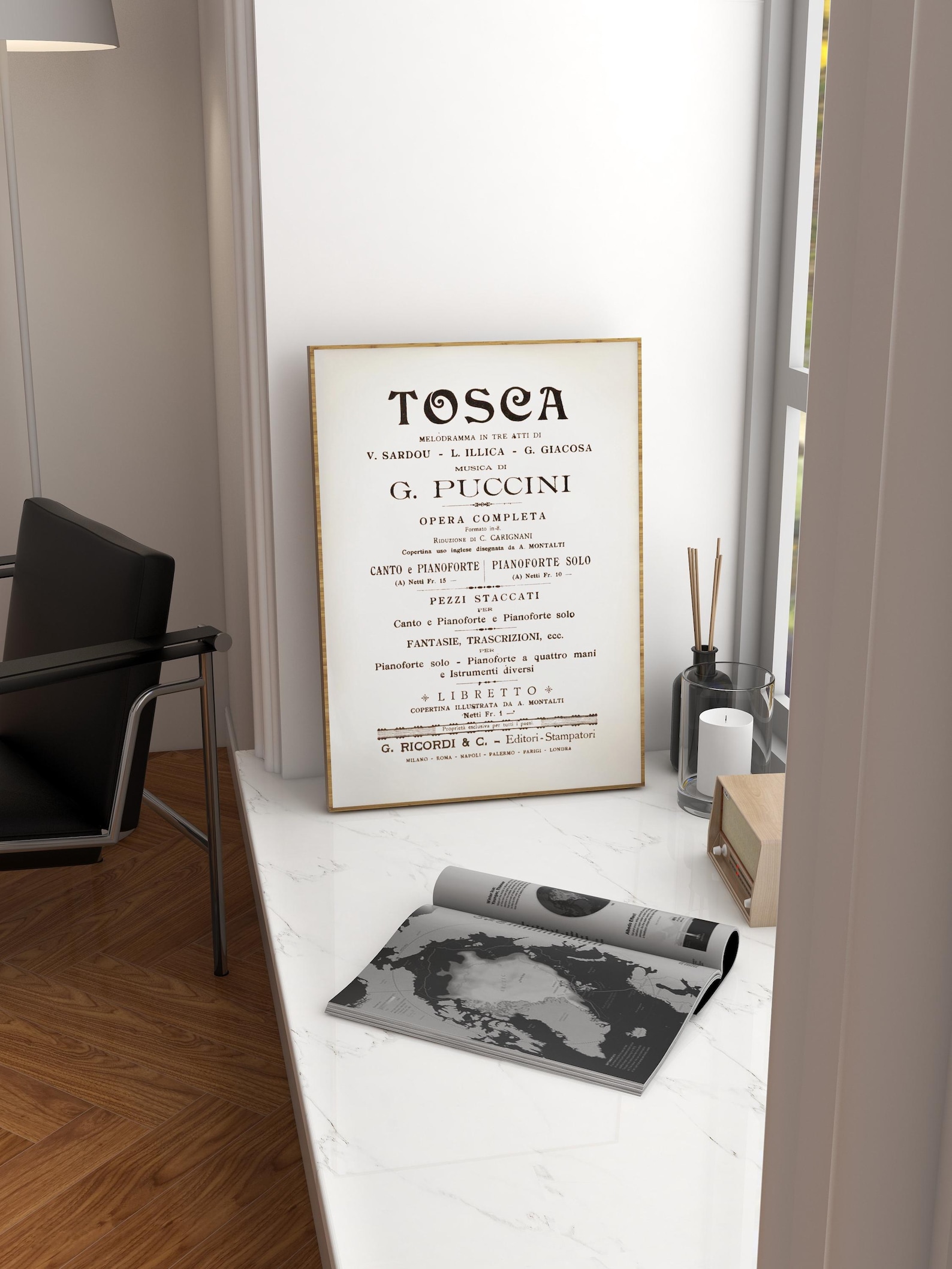 Puccini Tosca Opera Poster: 1917 Vintage Libretto Giclee Print - Etsy