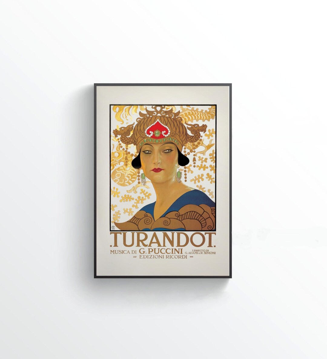 1926 Turandot Poster: Puccini Art Deco Opera Print (instant Download ...
