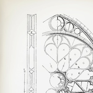 Reims Cathedral Rose Window Art Print: Gothic Architecture (digital ...