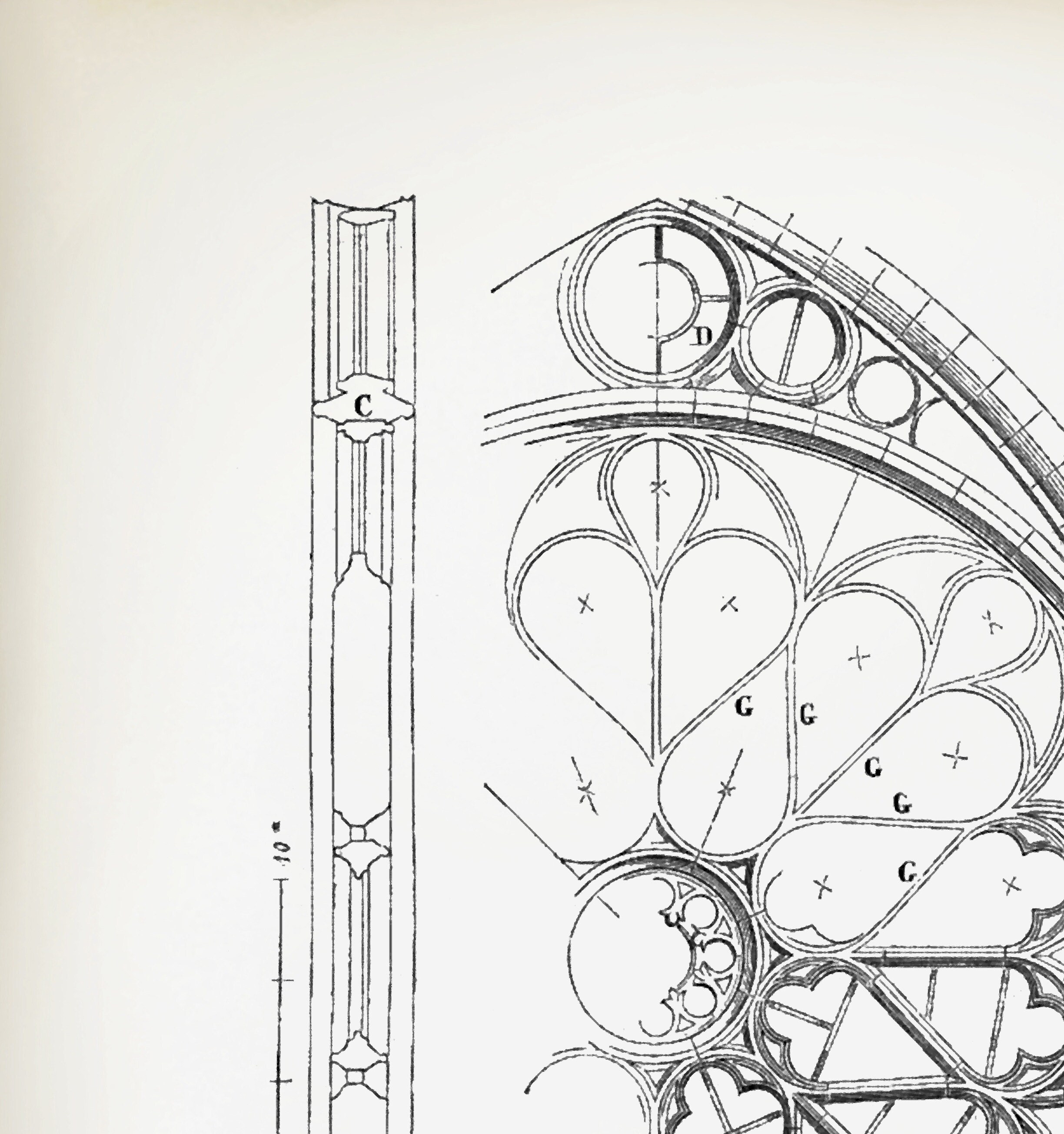 Reims Cathedral Rose Window Art Print: Gothic Architecture (digital ...