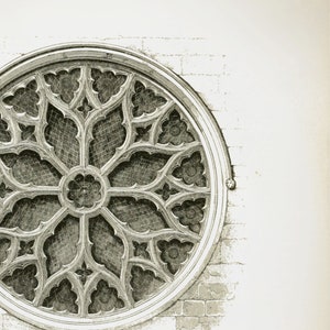 Gothic Rose Window Architectural Art PRINTABLE, Medieval Architecture ...