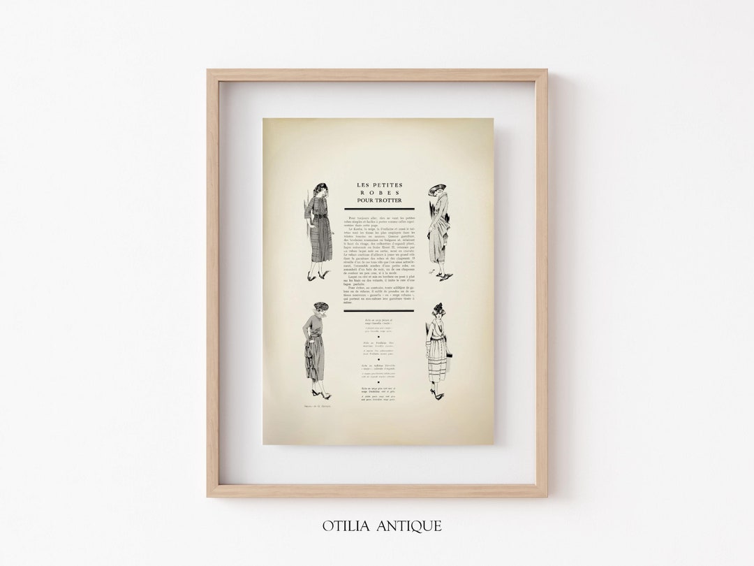 1920s French Fashion Magazine Poster, Chic Art PRINTABLE for ...