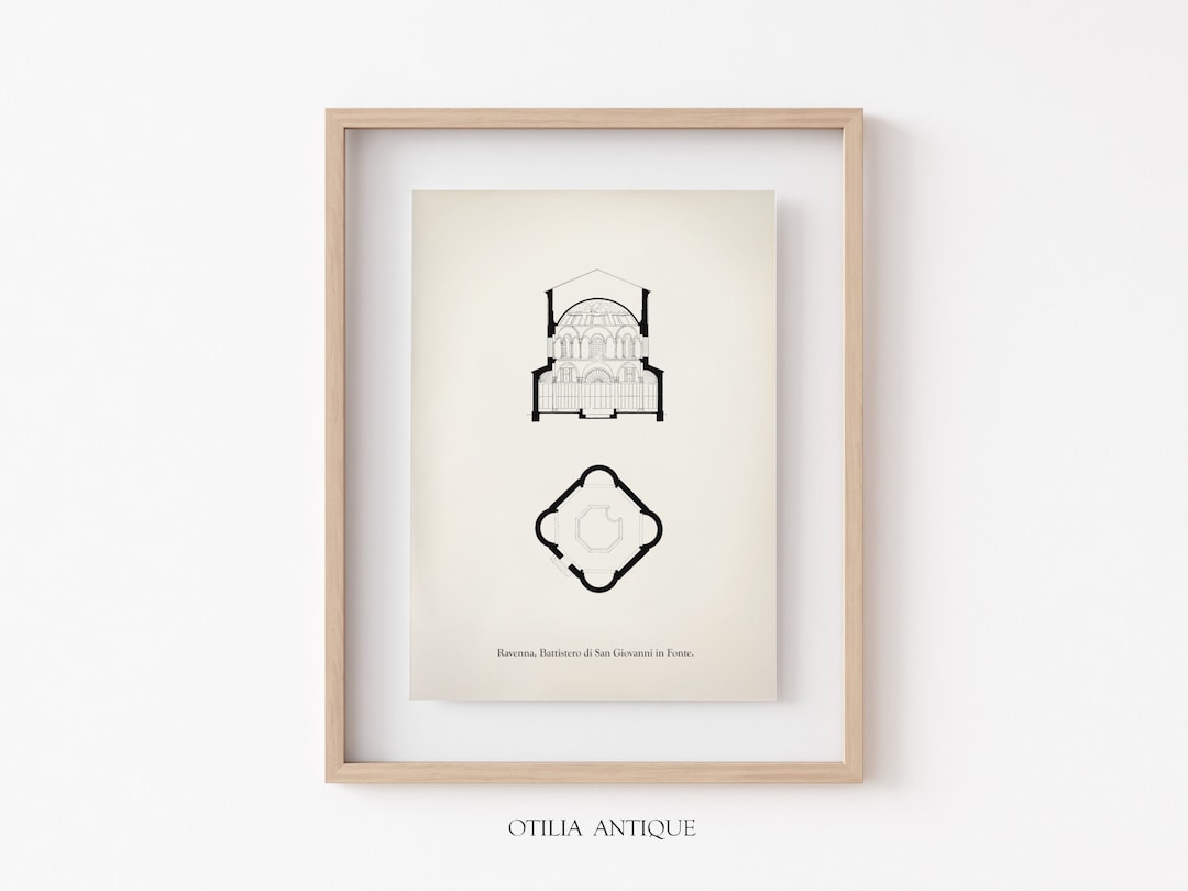 Ravenna Baptistery Art Print, Classic Italy Architecture, INSTANT ...