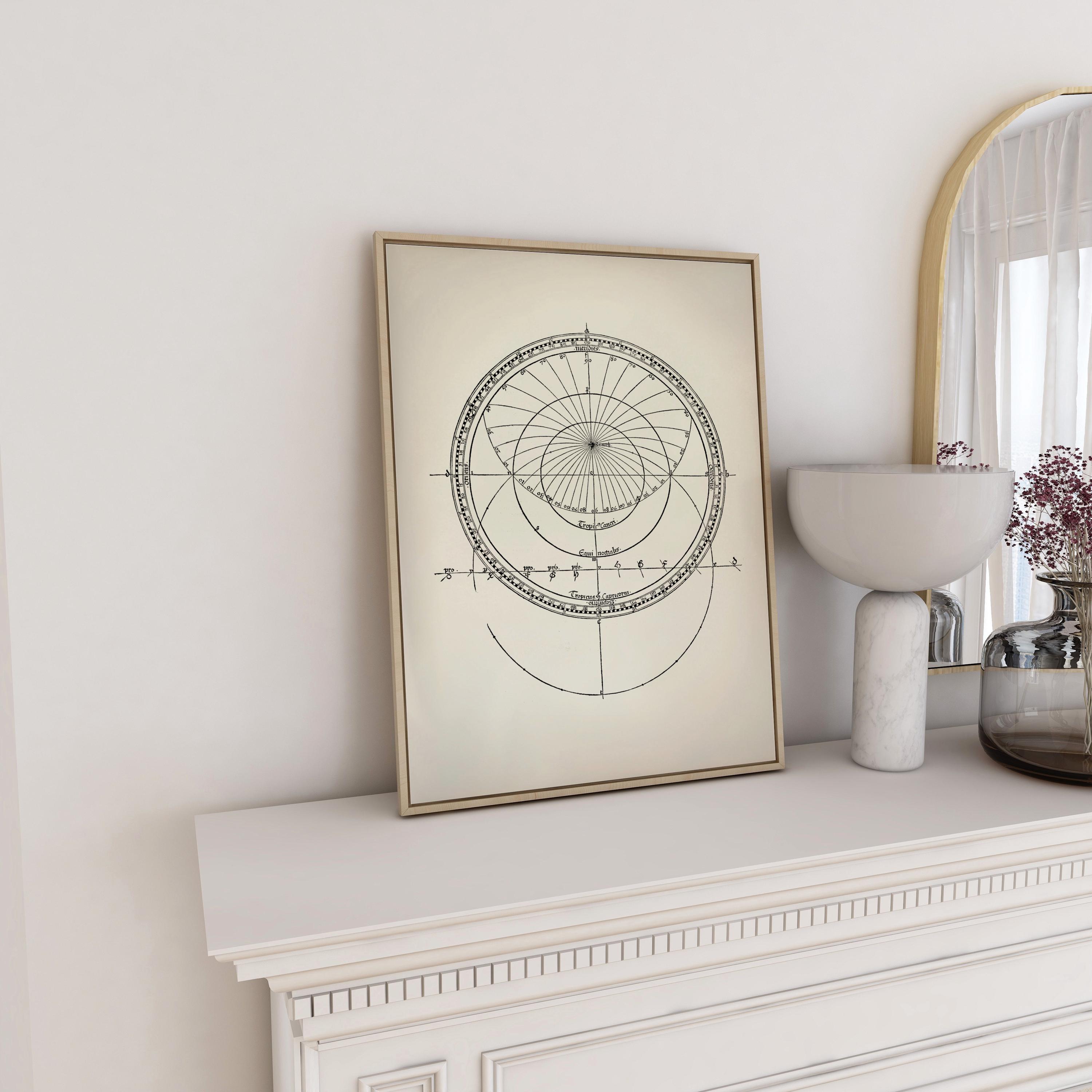 16th Century Star Map Vintage Diagram, INSTANT DOWNLOAD Astronomy Art ...