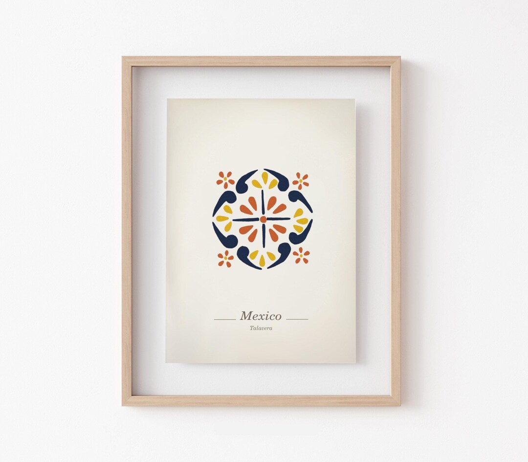 Unique Puebla Talavera Poster, Beautiful Azulejo Print, DOWNLOADABLE ...