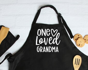 Most Loved Nanny Apron Gift for Grandma Mother's Day | Etsy