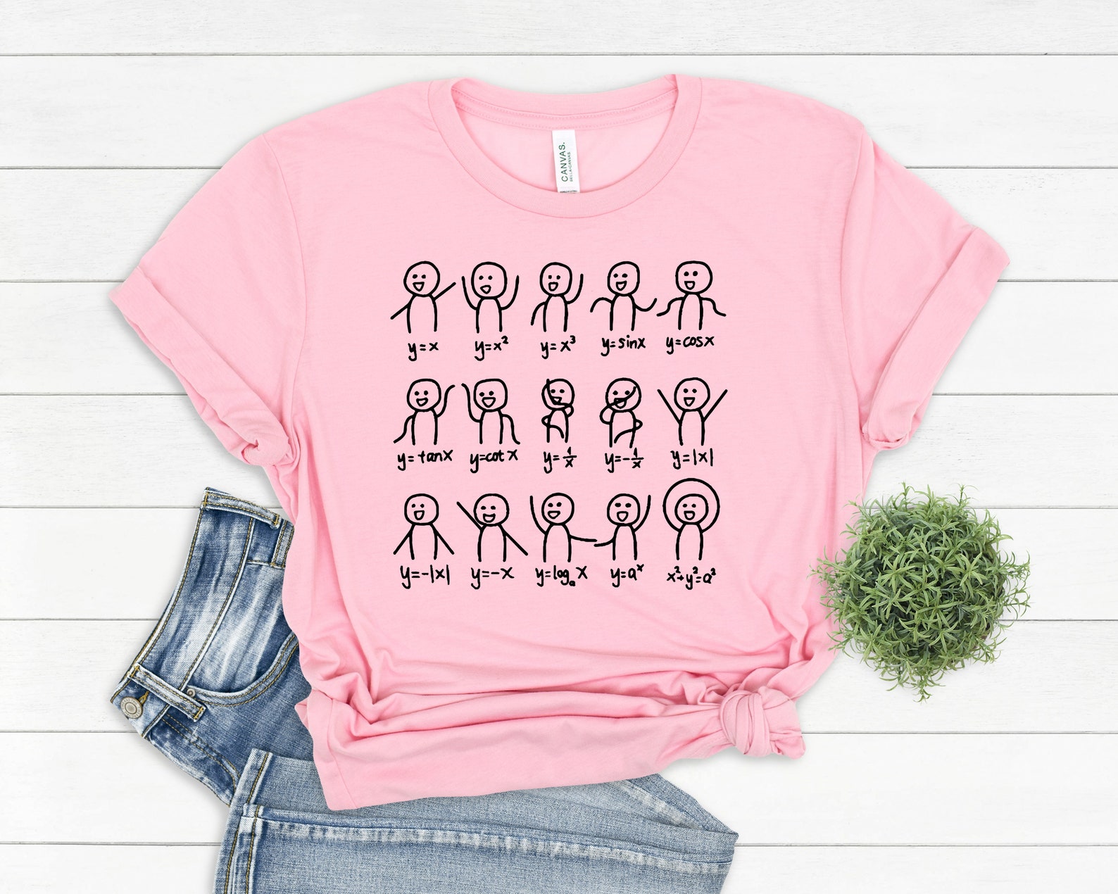 Math Stick Figures Math Shirt Math Lover Gift Math Teacher | Etsy