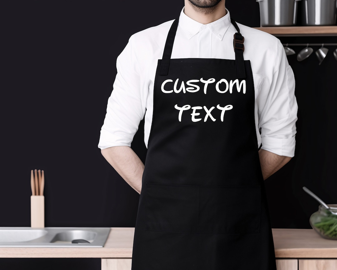 Personalized Kitchen Apron for Women or Men, Personalized Apron, Custom ...