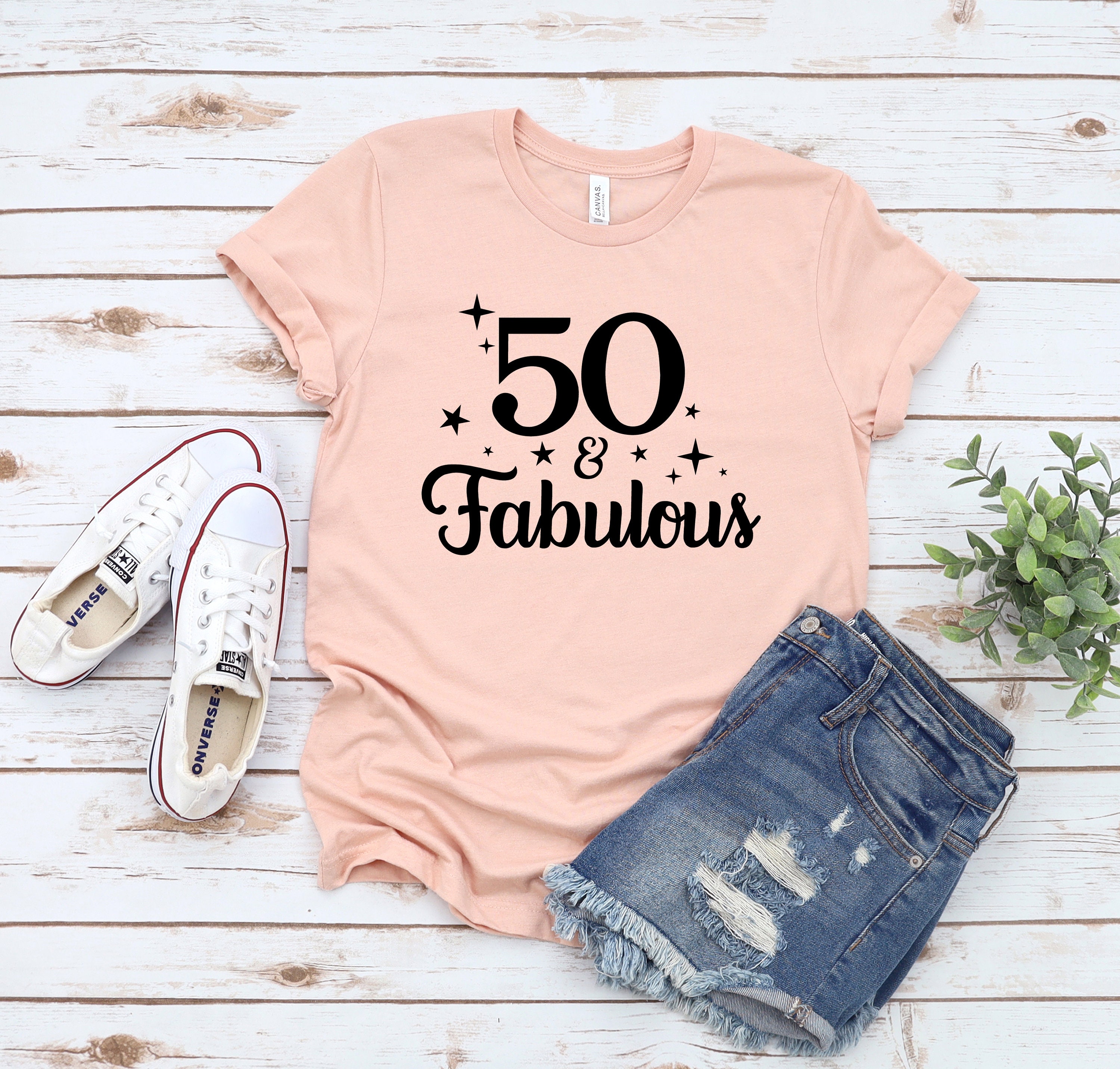50 And Fabulous Shirt Fifty And Fabulous Shirt 50th Birthday Etsy