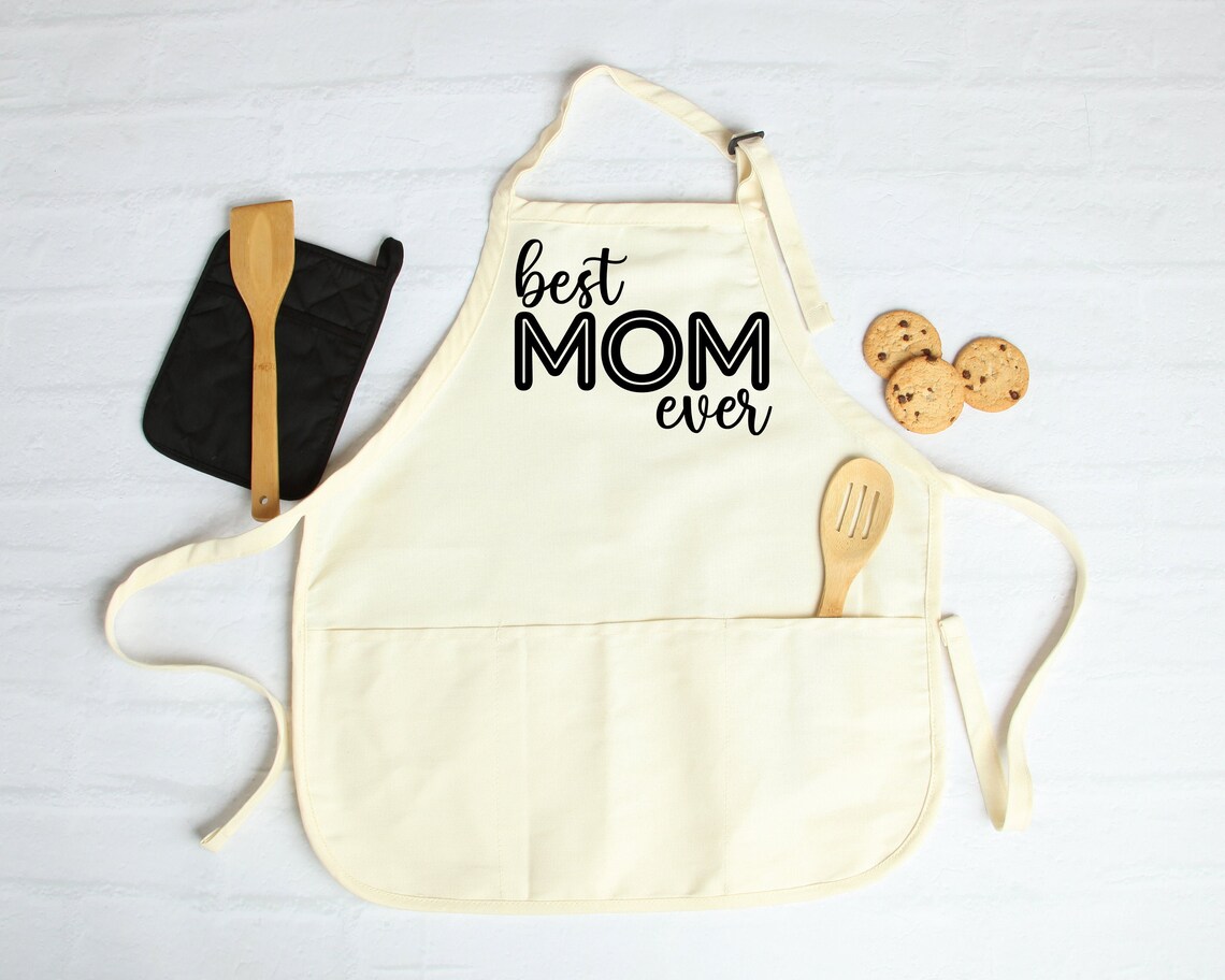 Best Mom Ever Apron Mother's Day Gift Apron Kitchen - Etsy.de
