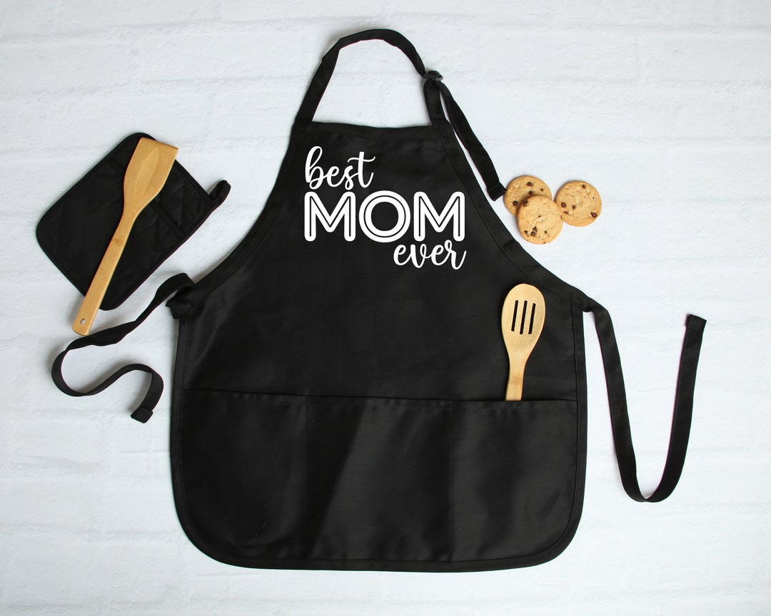 Best Mom Ever Apron, Mother's Day Gift Apron, Kitchen Apron, Gift for ...