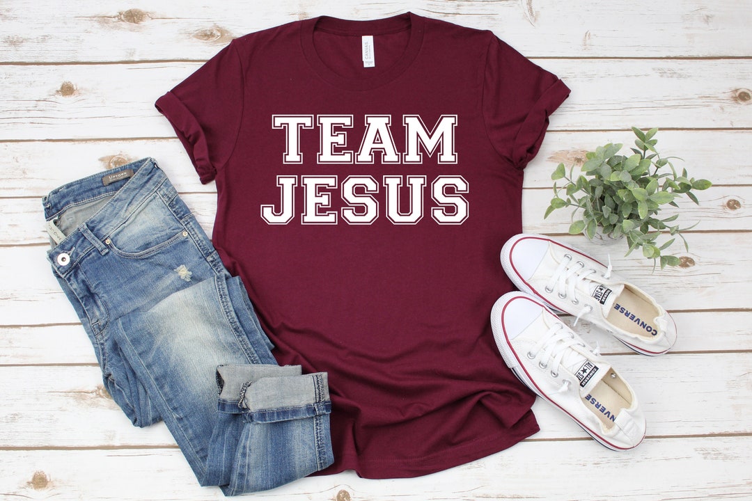 Team Jesus Shirt: Christian Holiday Apparel - Etsy