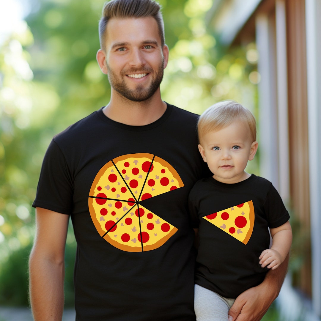 Pizza Slice Dad and Baby Matching Shirts: Funny Family Outfit - Etsy