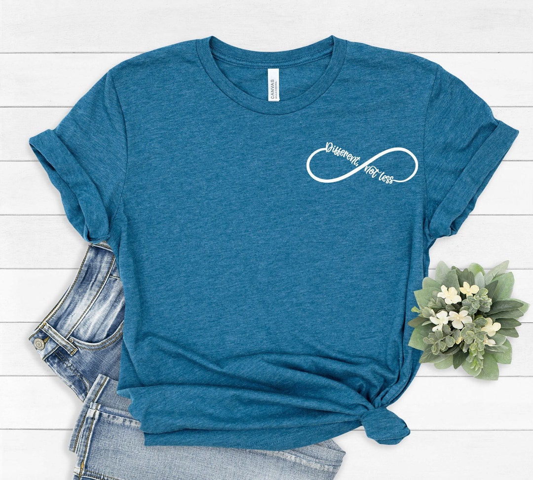 Autism Infinity Symbol Shirt, Different Not Less Autism Shirt, Autism ...