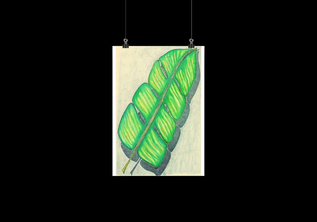 Printable Design | Digital Print | Green Leaf Poster Design | 3D Design ...