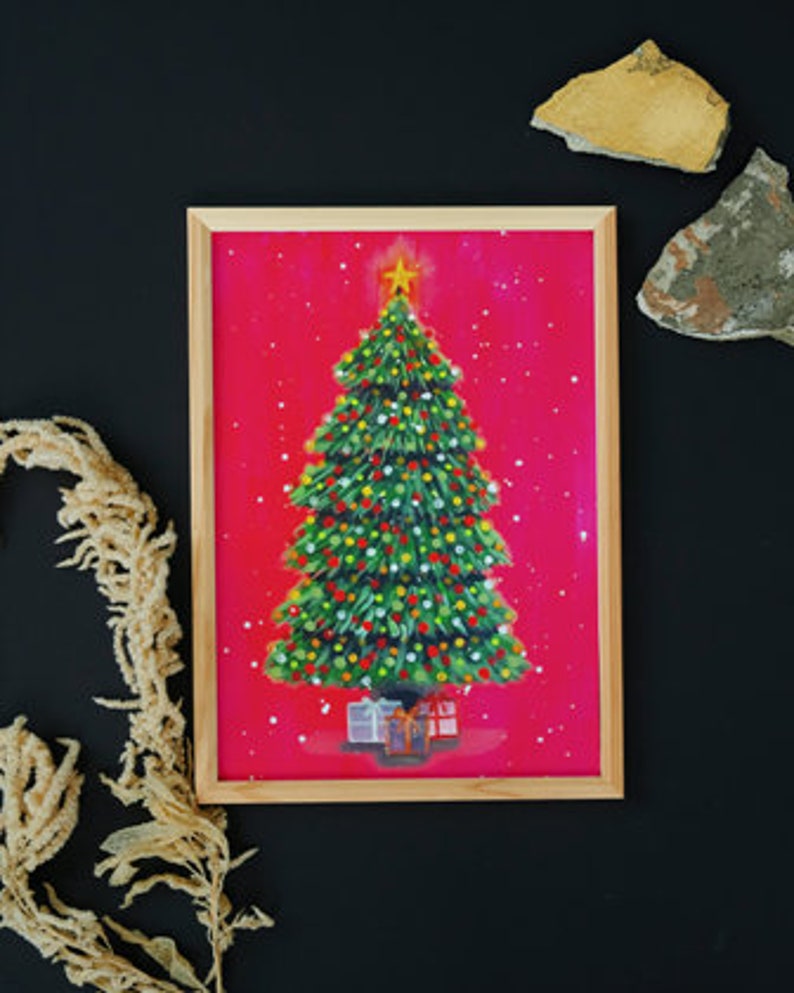 Printable Design Digital Print Christmas Tree Poster Design - Etsy