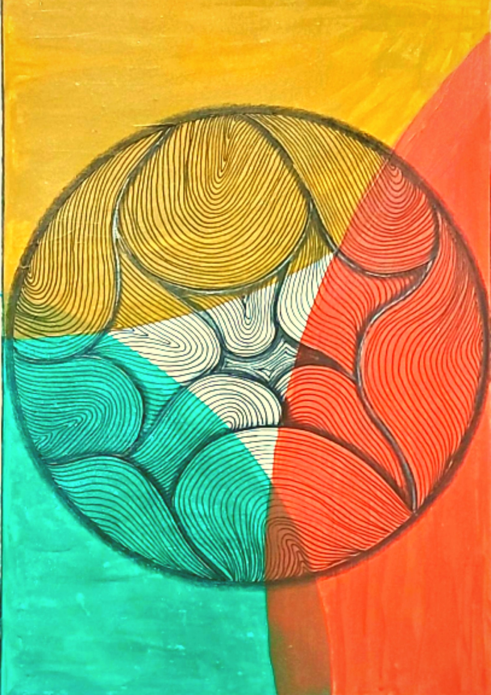 Printable Wall Art Zentangle Circle Art Digital Download - Etsy