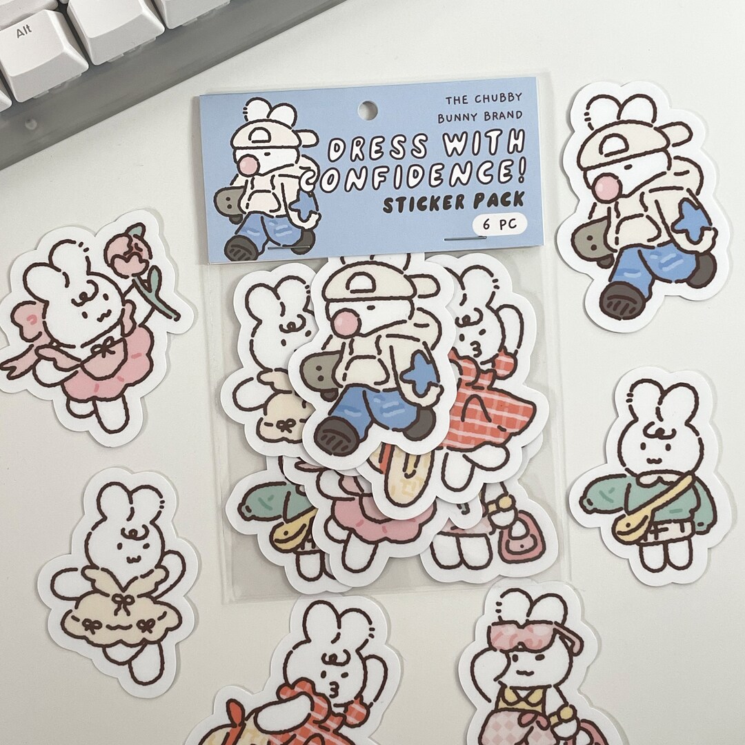 Dress With Confidence Sticker Pack, Empowering Stickers - Etsy