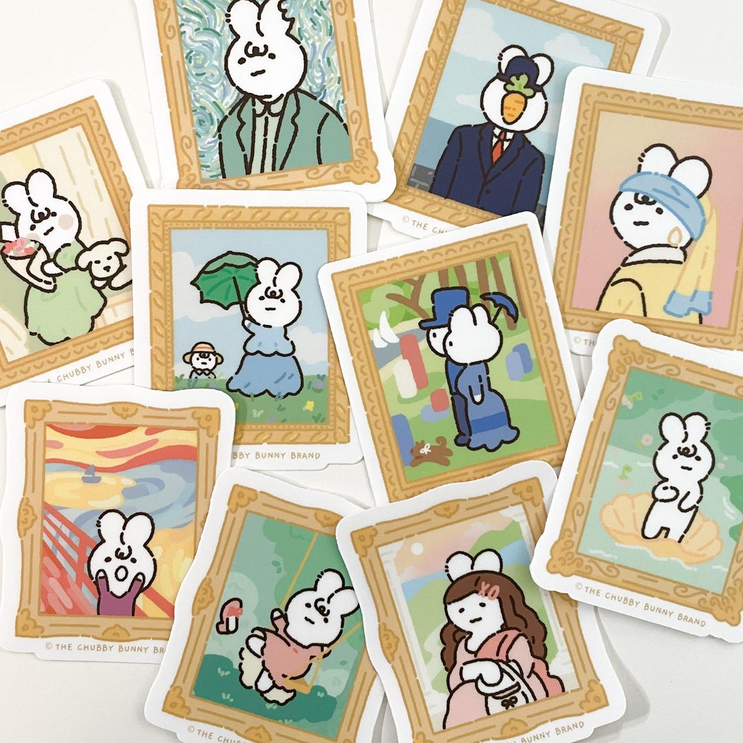 Famous Paintings Vinyl Stickers - Etsy