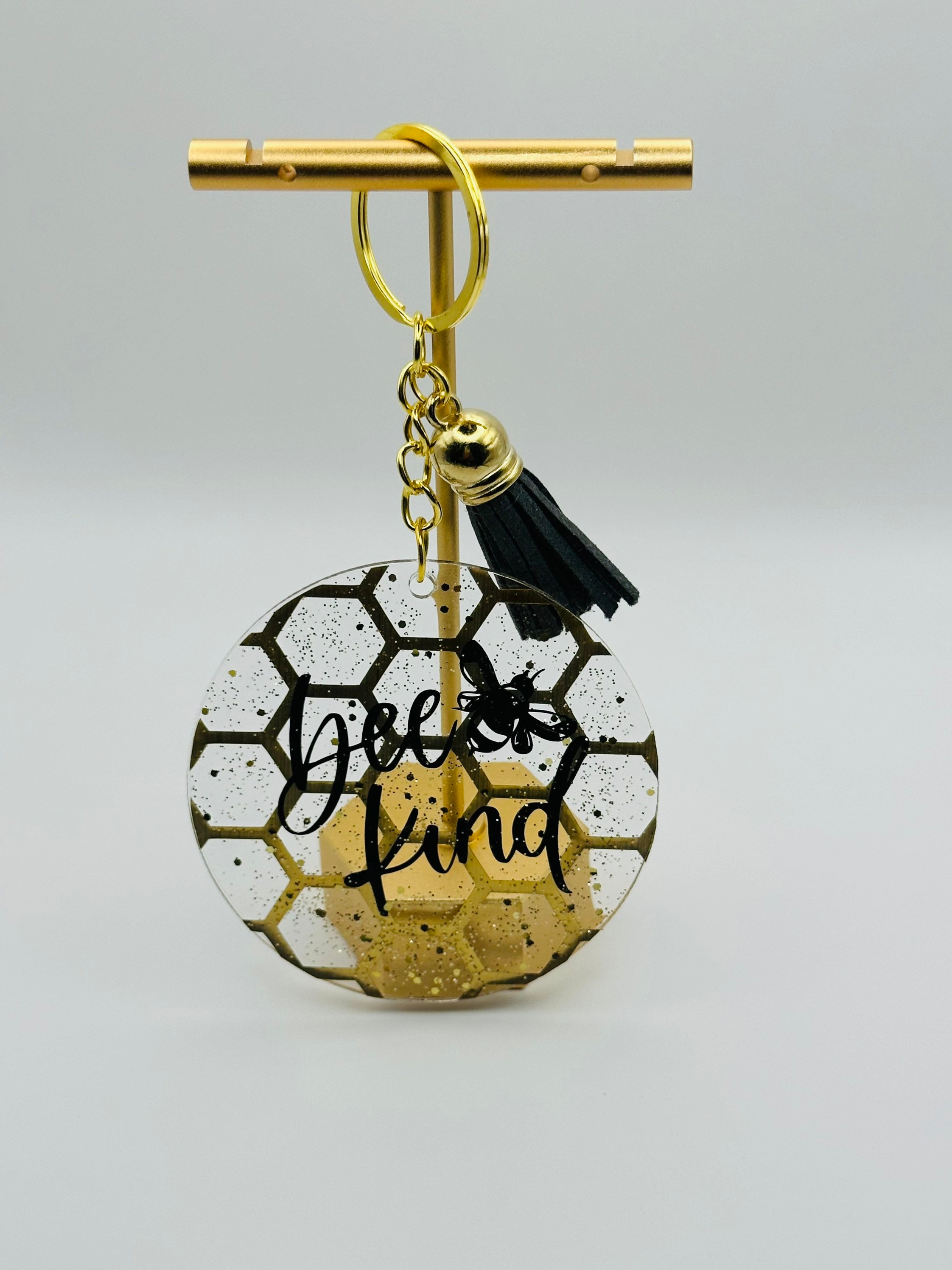 Be Kind, Positive Keychain, Purse Charm, Backpack Charm, Bee Keychain ...