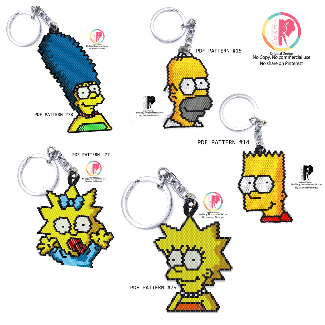 PDF Pattern Miyuki the Simpsons Pattern Family Simpsons - Etsy