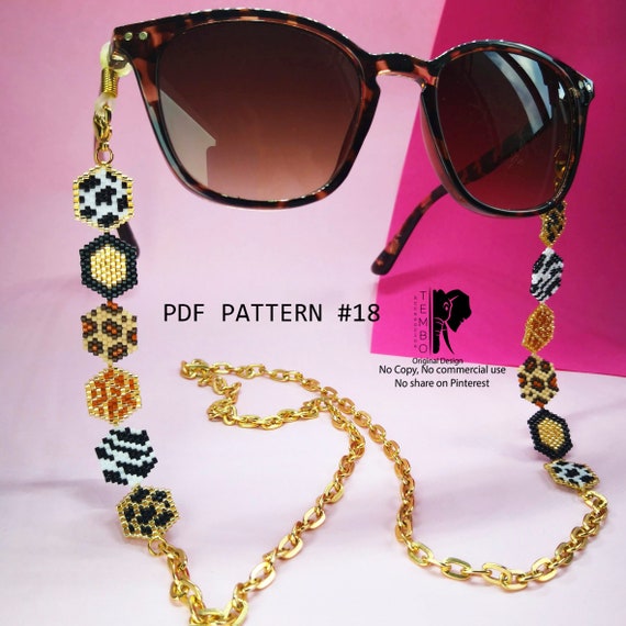 PDF Pattern Animal Print Glasses Strap Glasses Strap Pattern - Etsy