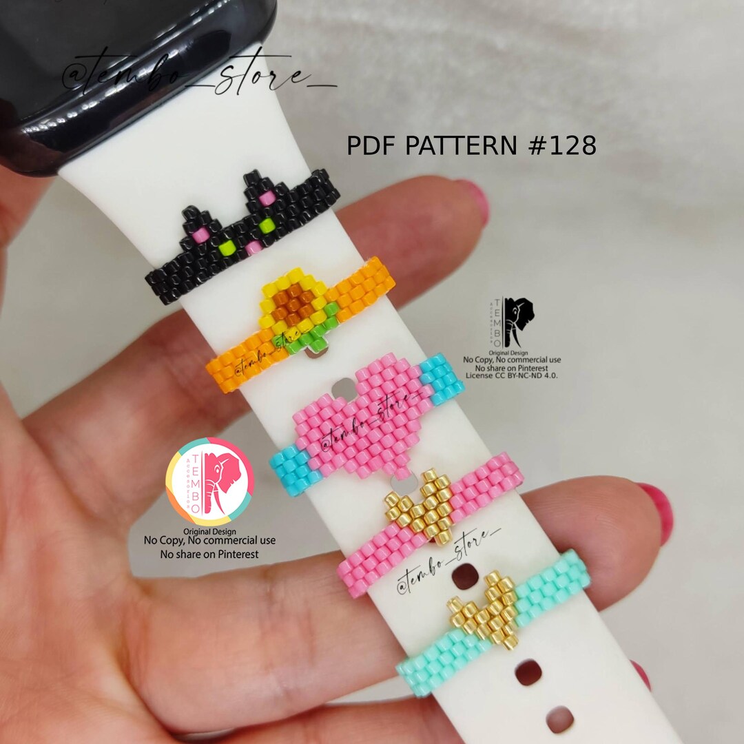PDF PATTERN Apple Watch Strap Decoration, Watch Band Decoration - Etsy