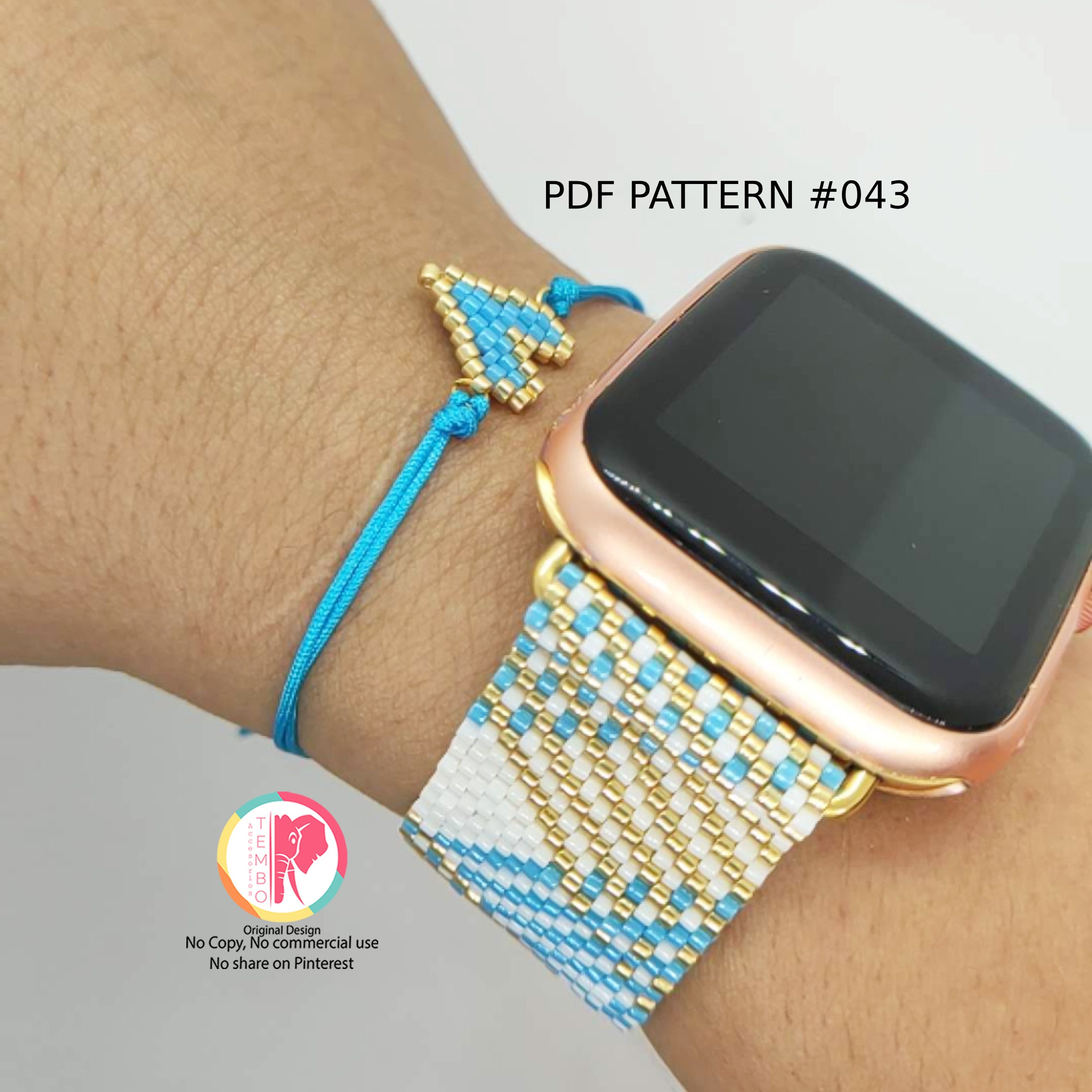 PDF PATTERN Apple Watch Band Miyuki, Smart Watch Band, Band Watch ...